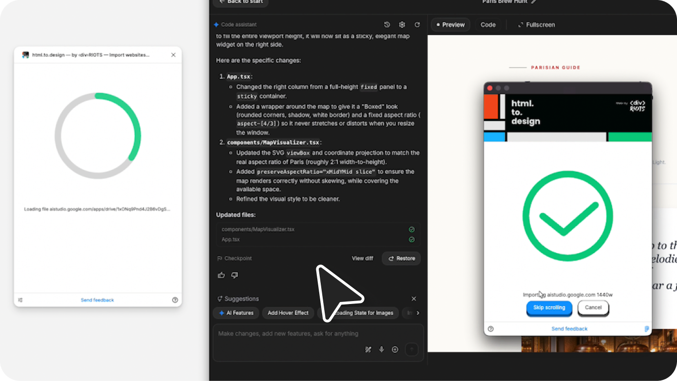 From Google AI Studio to Figma
